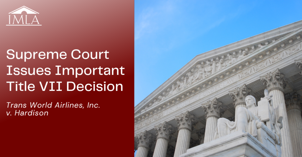Supreme Court Issues Important Title VII Decision