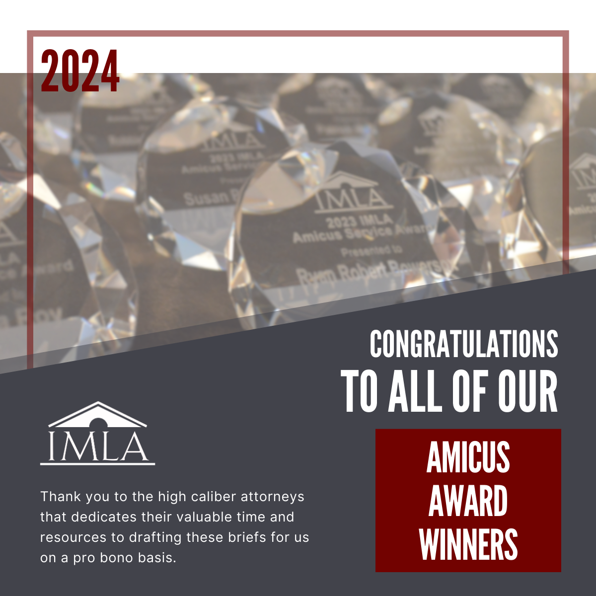 2024 Amicus Award Recipients