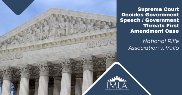 Supreme Court Decides Government Speech / Government Threats First ...
